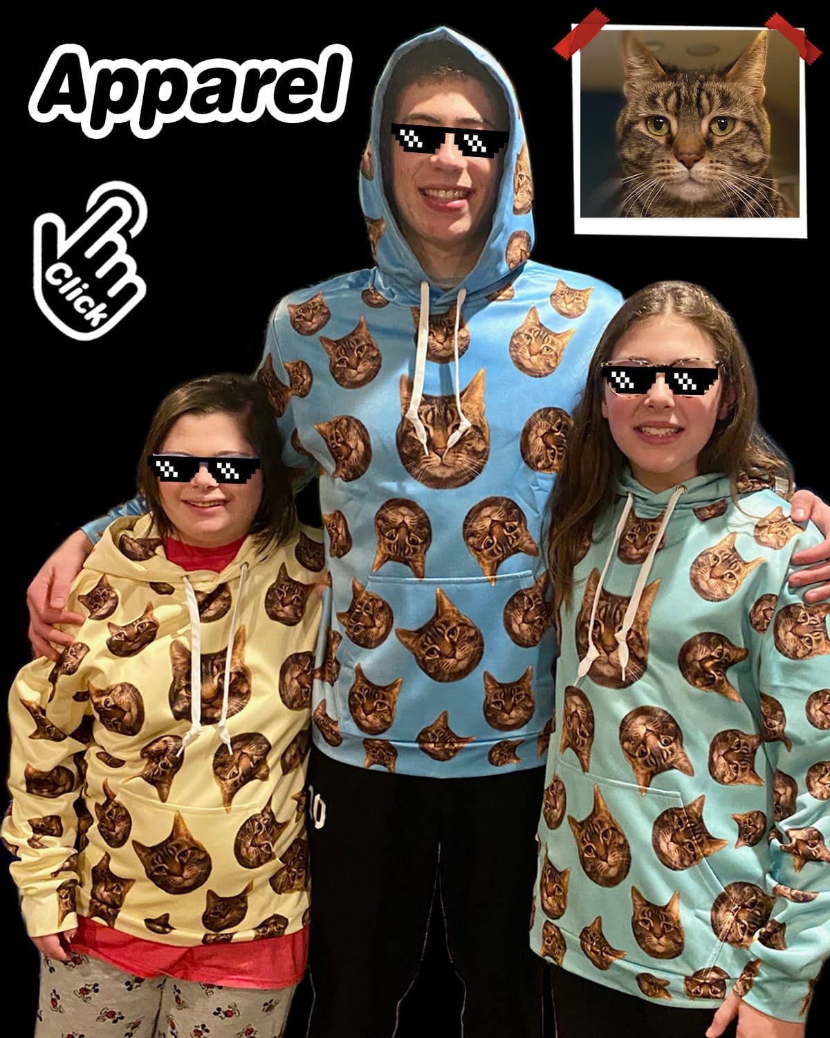 Personalized All Over Print Hoodie | Upload Your Pictures | ASDF Print